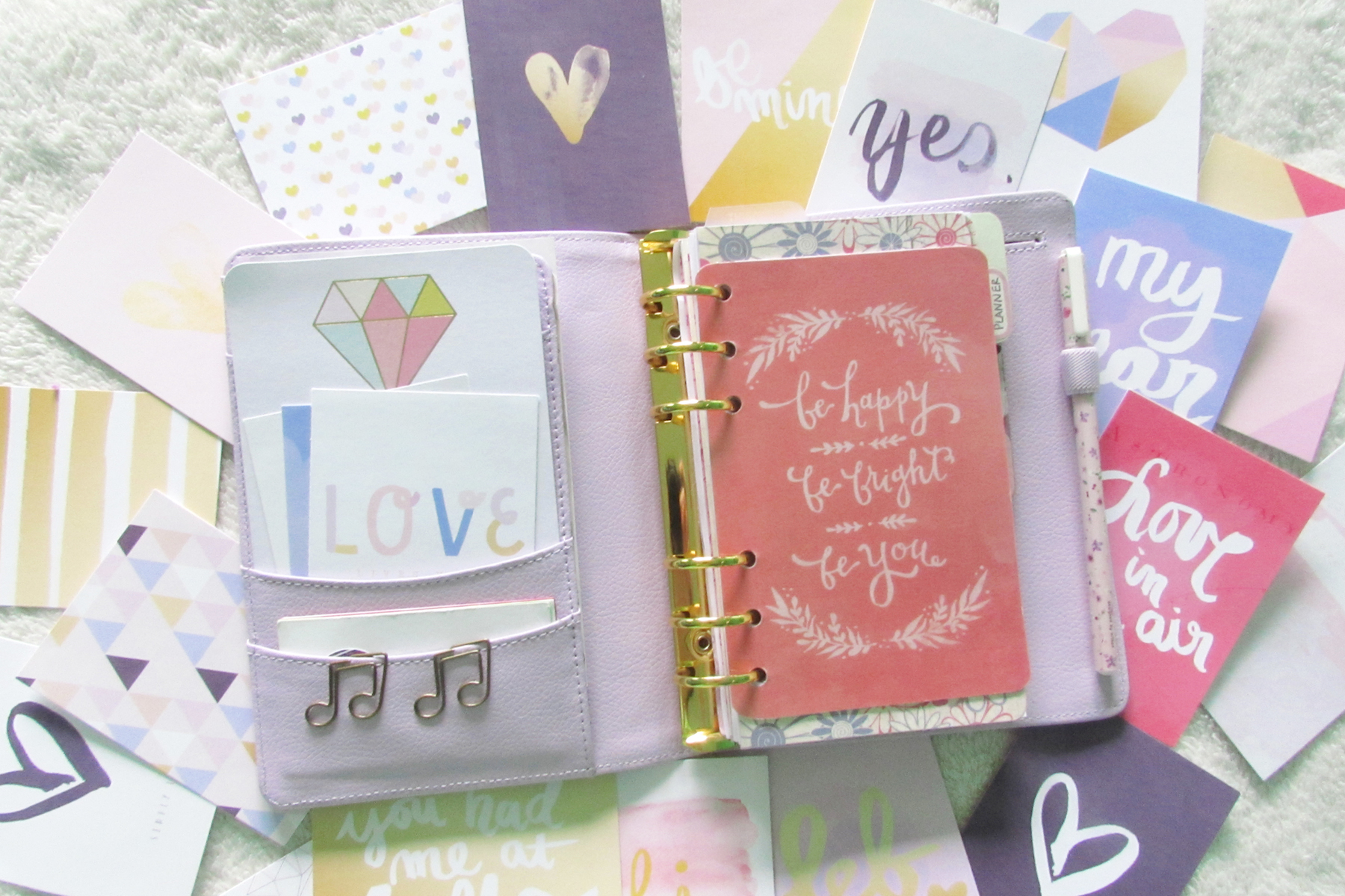 my medium lilac kikki k time planner set up ⋆ aerialovely