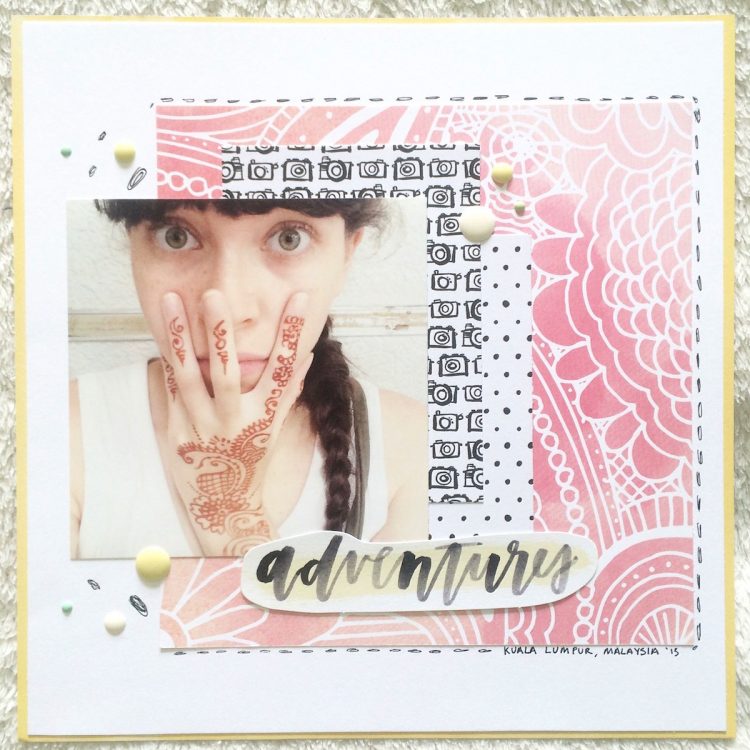 my first attempt at traditional scrapbooking aerialovely