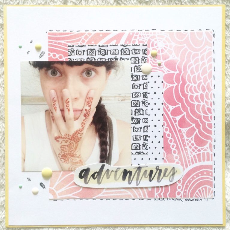 my first attempt at traditional scrapbooking aerialovely