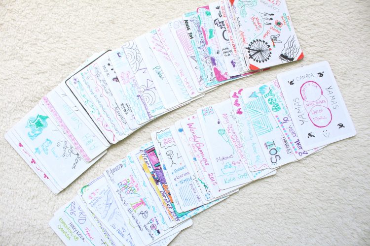 diy travel deck of cards aerialovely