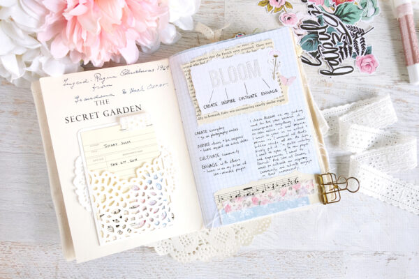 bloom: my one little word | journal with me 15 aerialovely