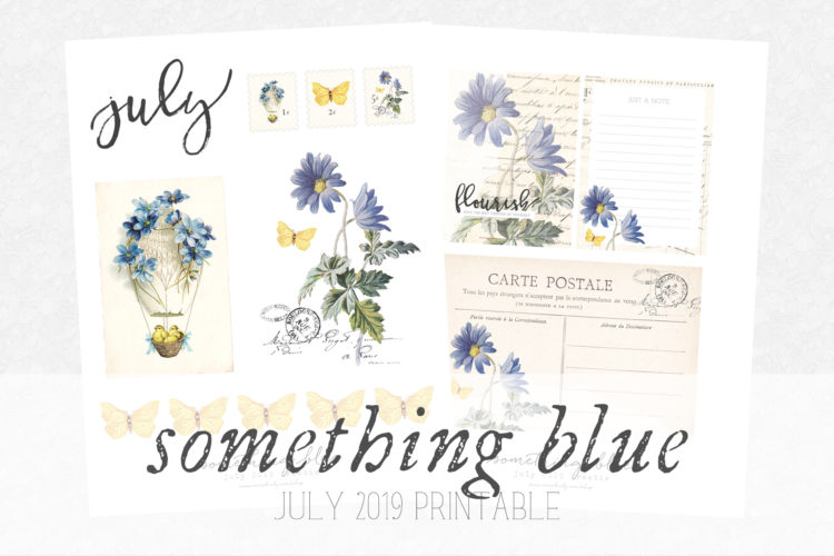 Something Blue Journaling Printable aerialovely