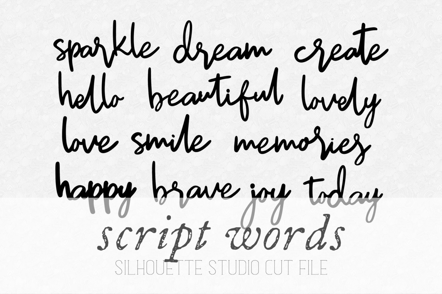 Script Words Cut File aerialovely