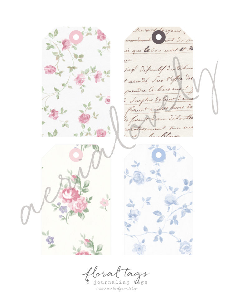 Floral Tags aerialovely