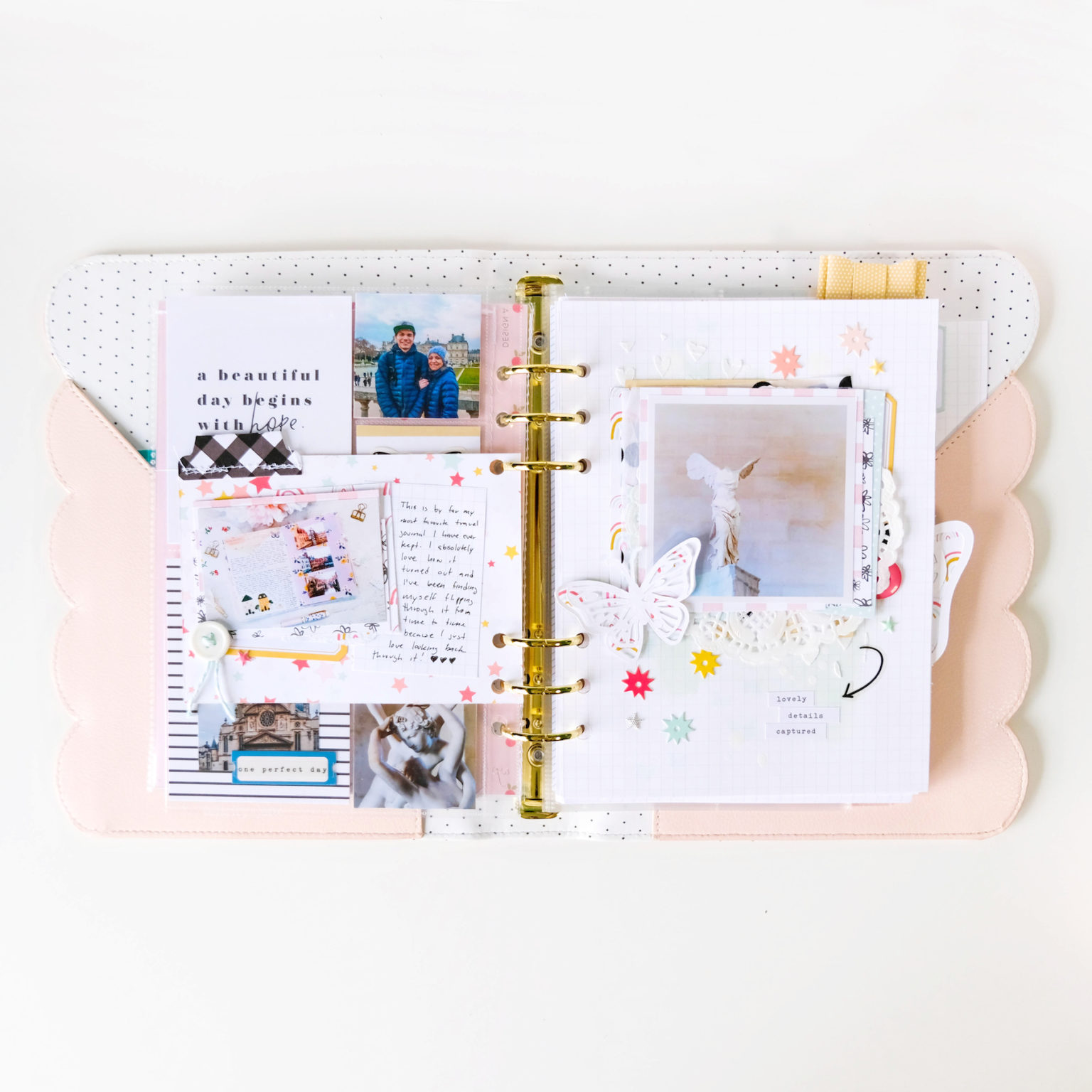 pages from my 2020 scrapbook aerialovely