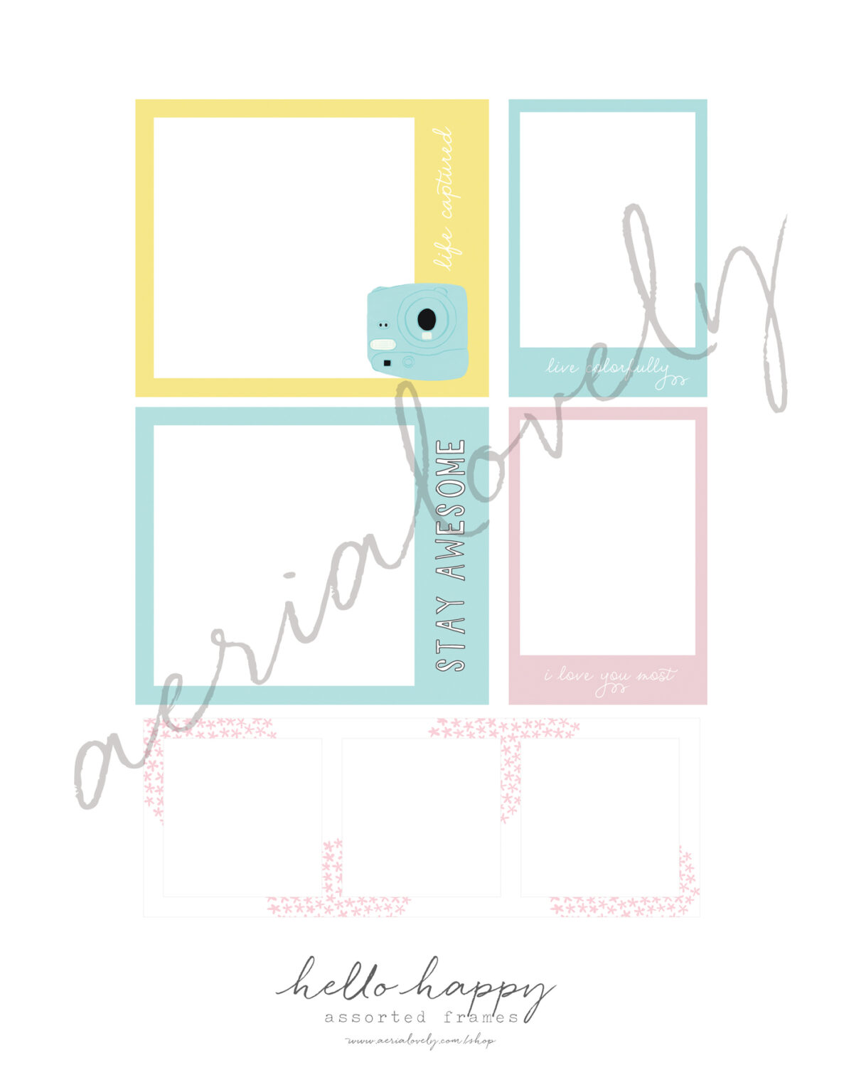 Hello Happy Frames aerialovely