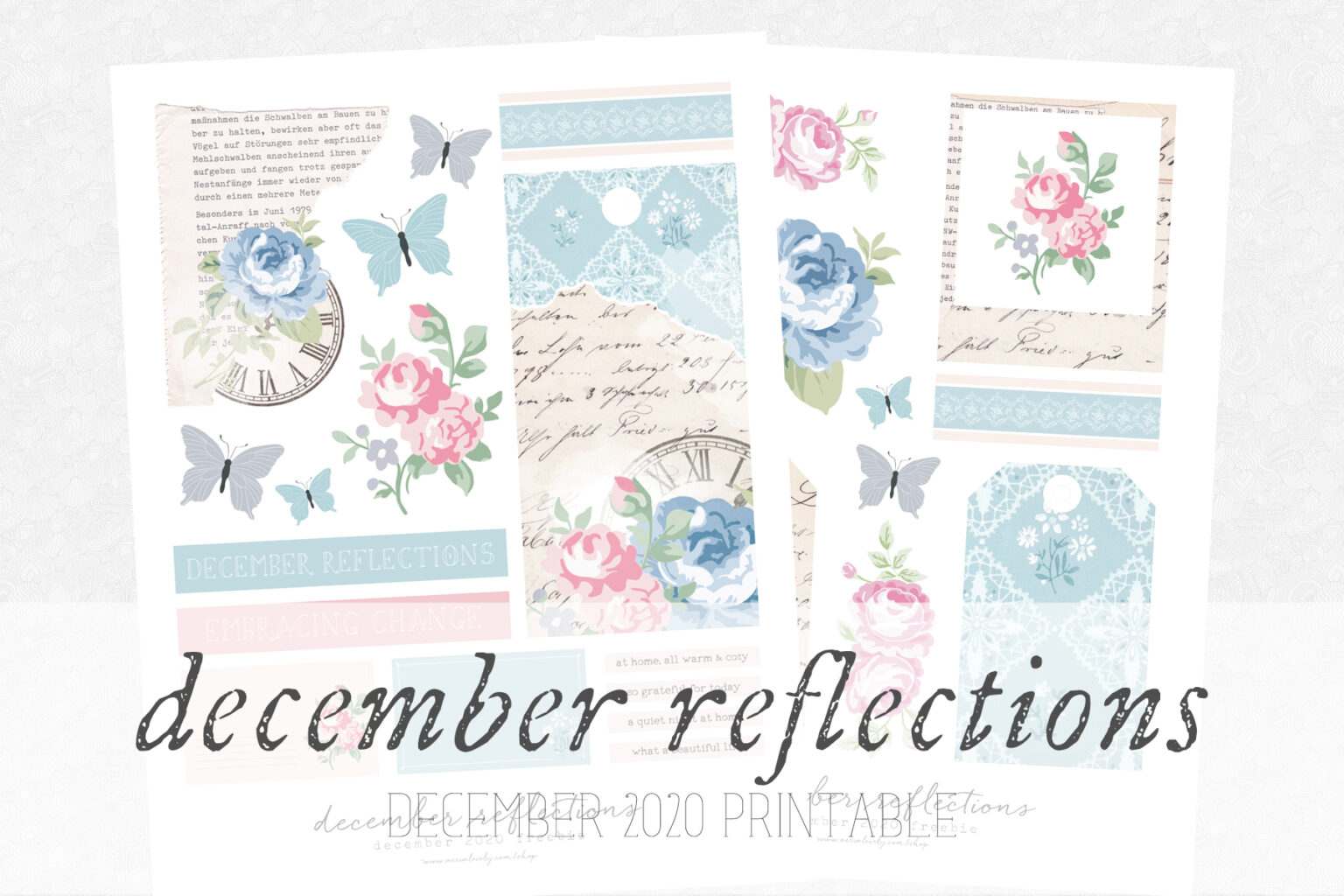 december reflections: december 2020 printable aerialovely