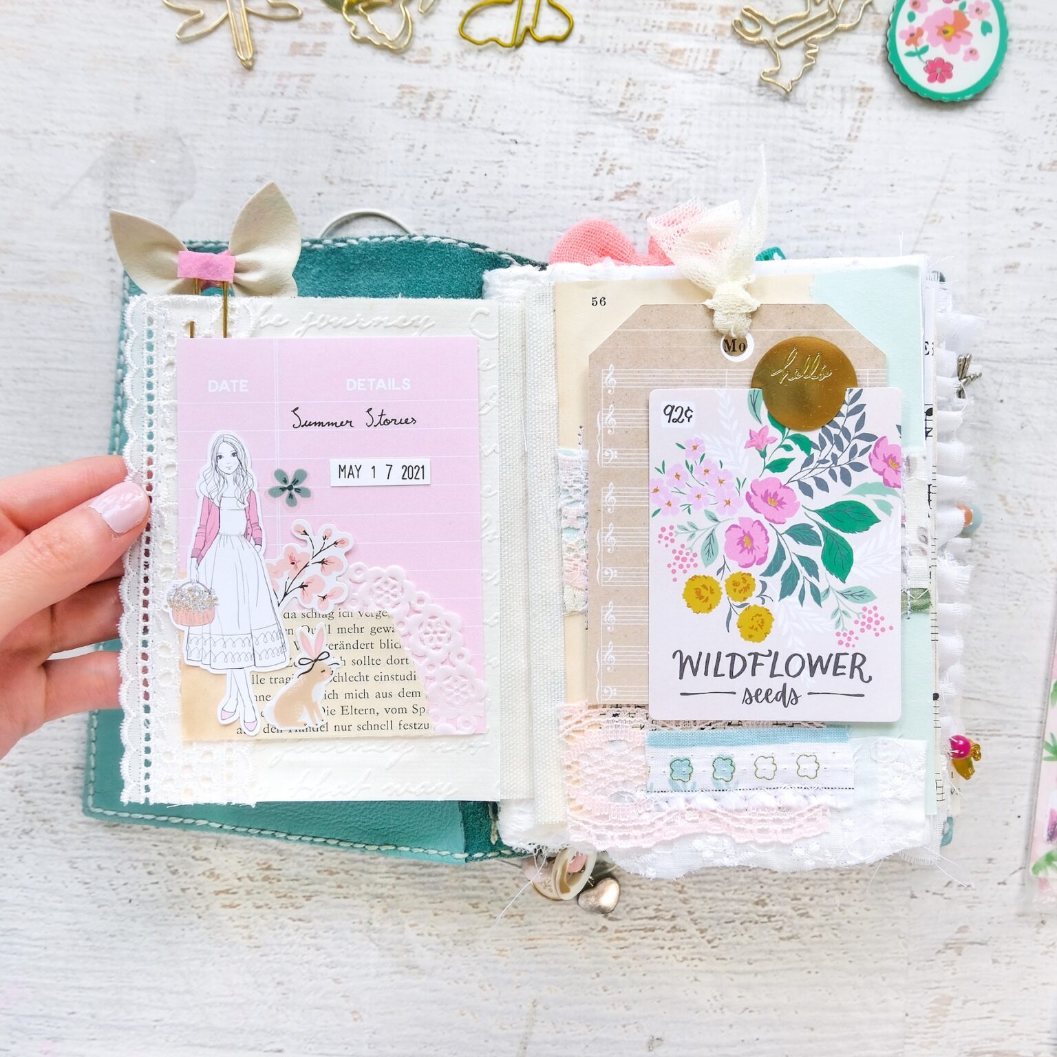 my introduction spread in my summer stories journal | journal with me ...