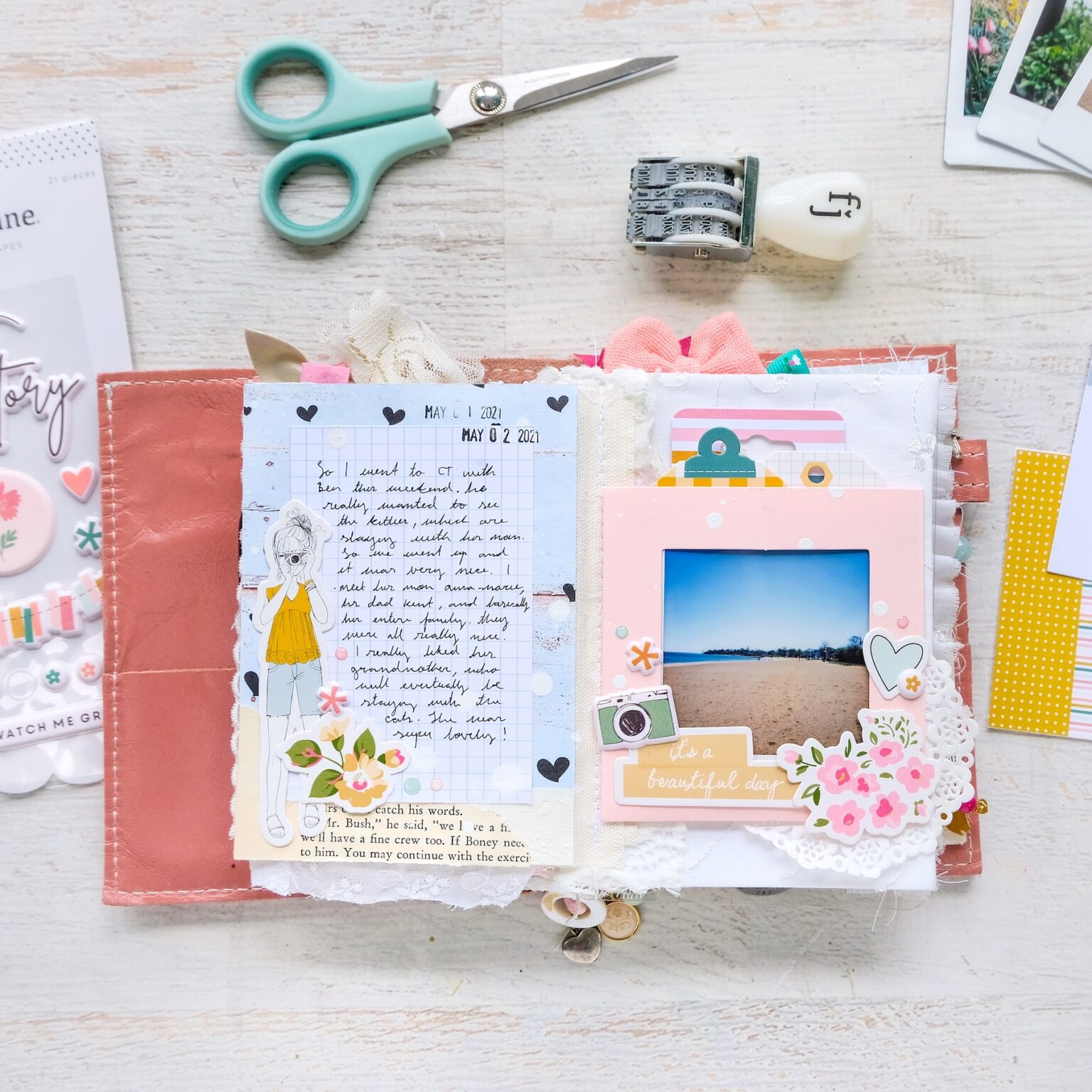 a real time process in my summer stories journal | journal with me 53 ...