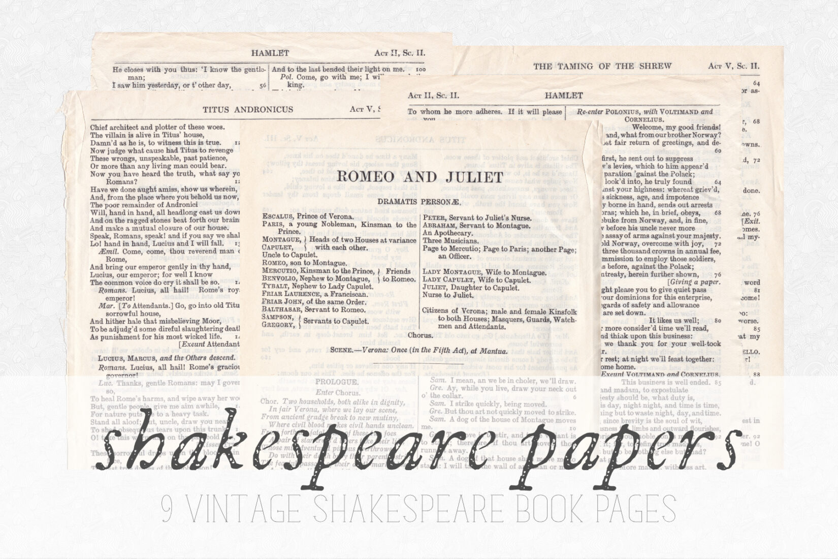 Shakespeare Papers aerialovely