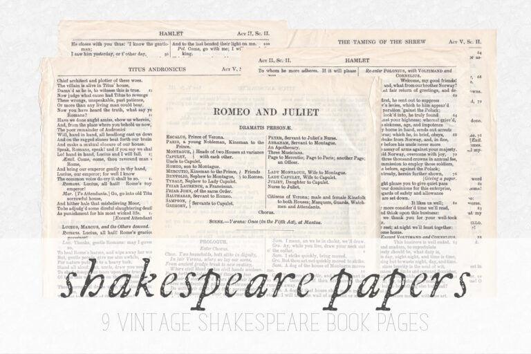 Shakespeare Papers aerialovely