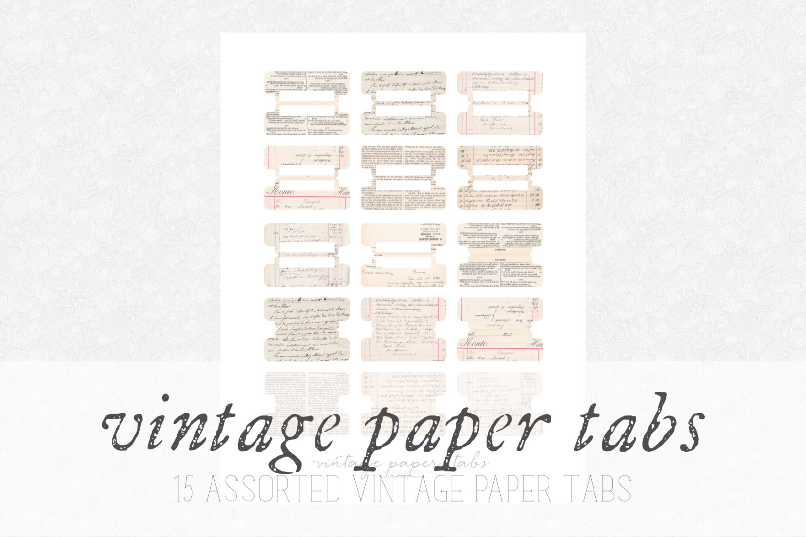 Vintage Paper Tabs aerialovely