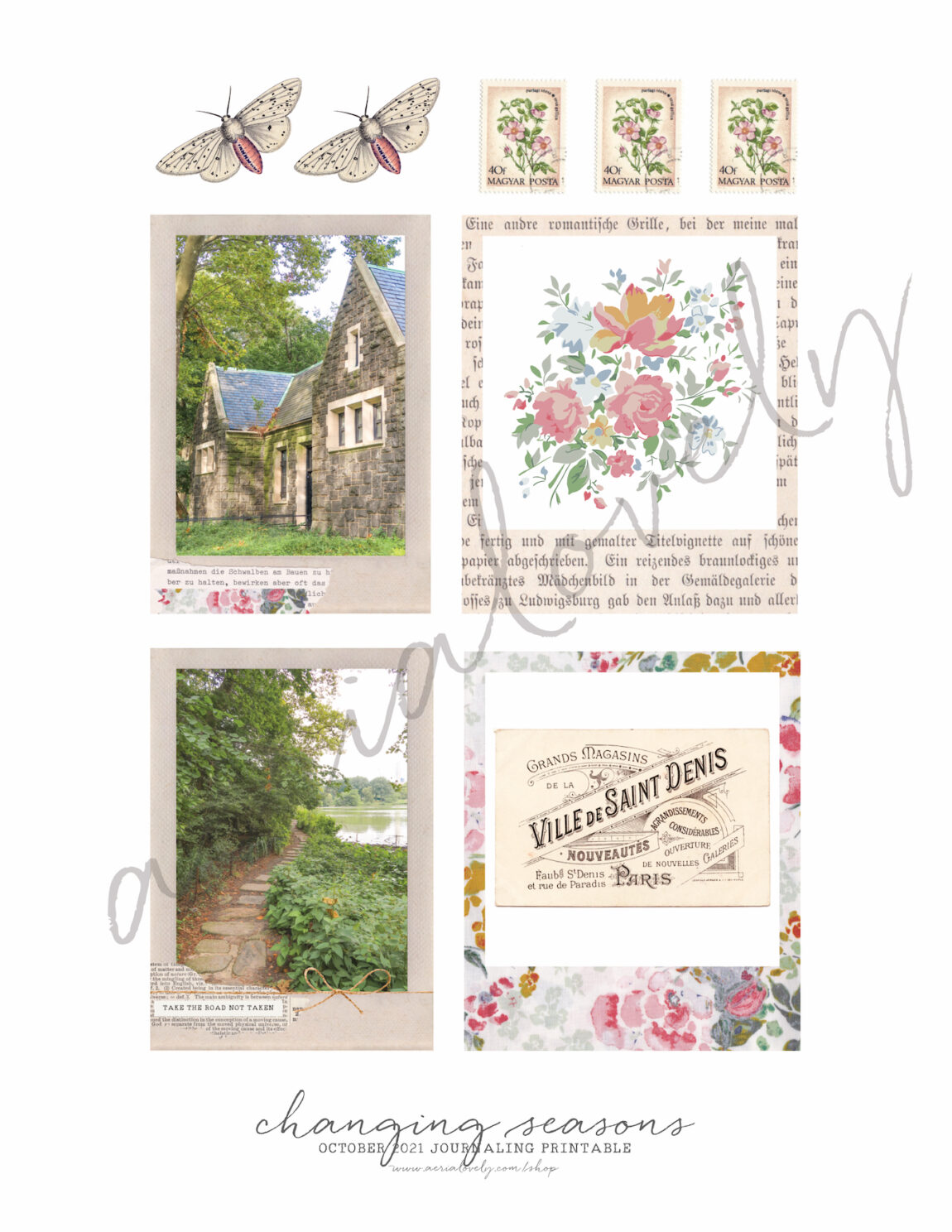 Changing Seasons Journaling Printable aerialovely