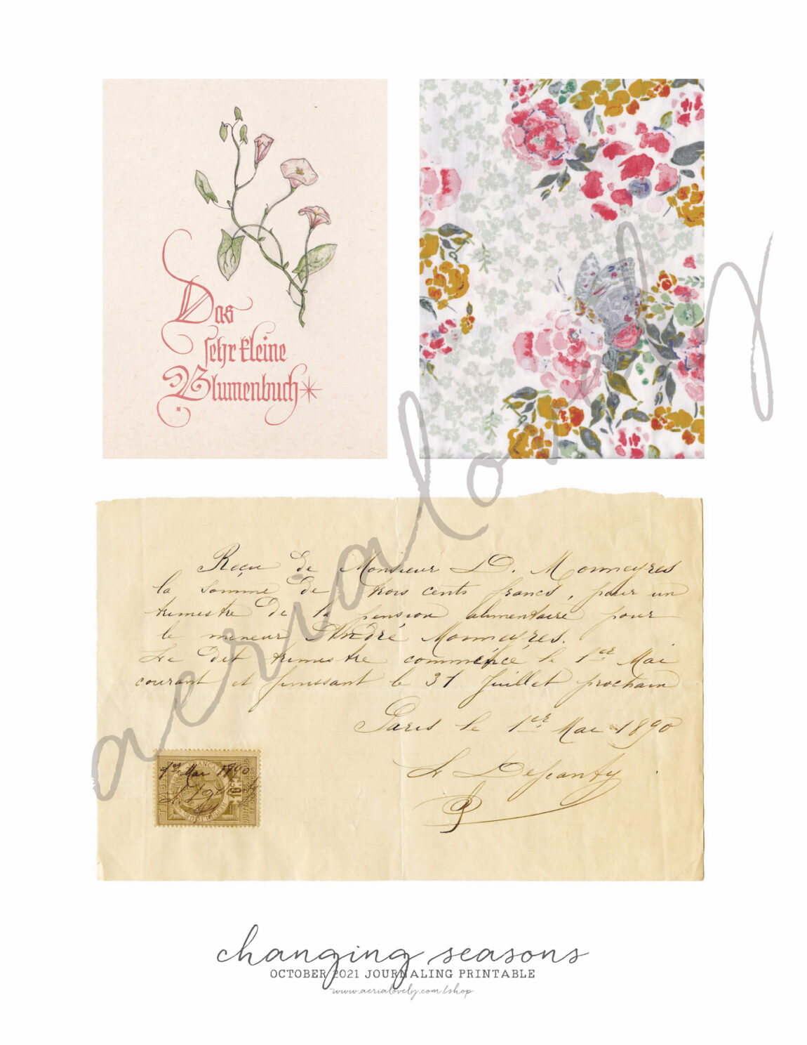 Changing Seasons Journaling Printable aerialovely